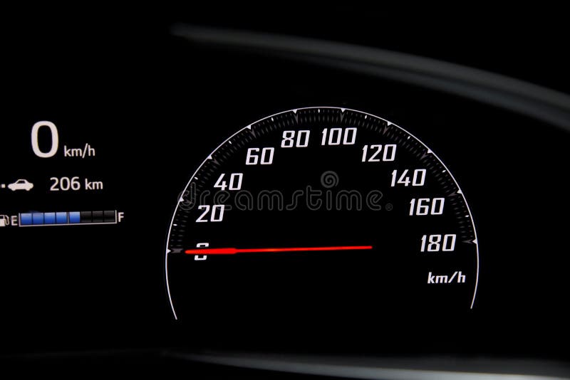 CAR Speed Meter and Miles Engine Stock Photo - Image of control ...