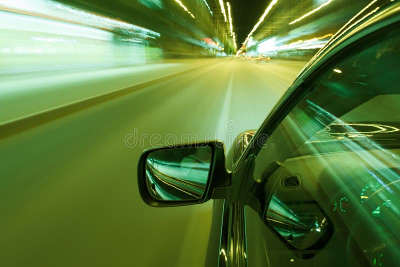 Car speed night drive stock photo. Image of motion, blur - 57147238