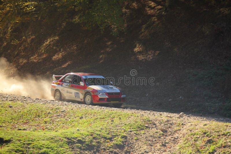 Car Speeding on Dust Gravel Editorial Stock Image - Image of dust ...