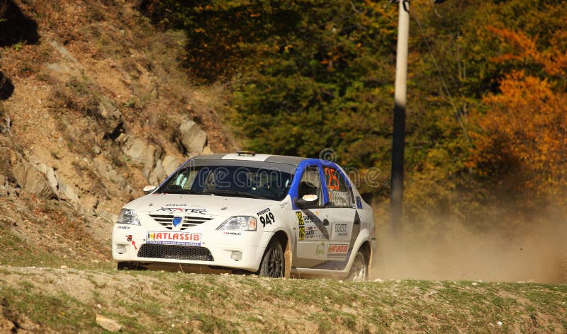 Car Speeding on a Dust Gravel, in the Mountains Editorial Stock Photo ...