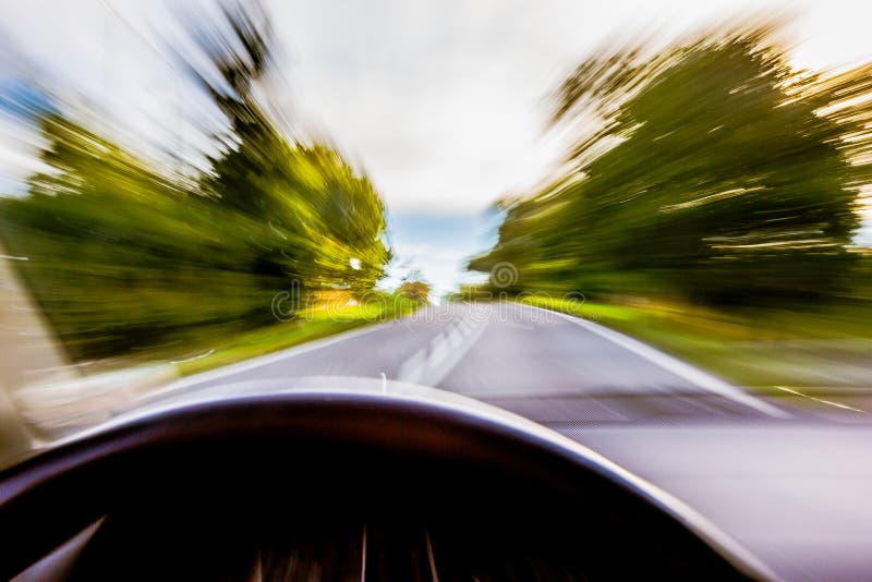 Car Speeding on Road Blurred Stock Image - Image of moving, drive: 33487929