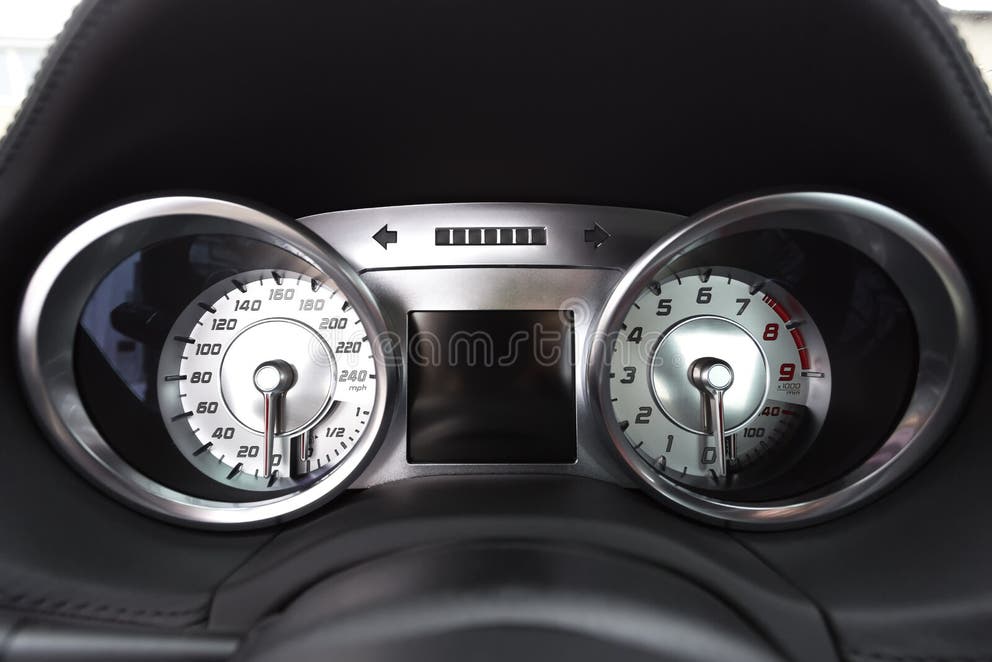 Car speedo detail stock image. Image of detail, performance - 60835819