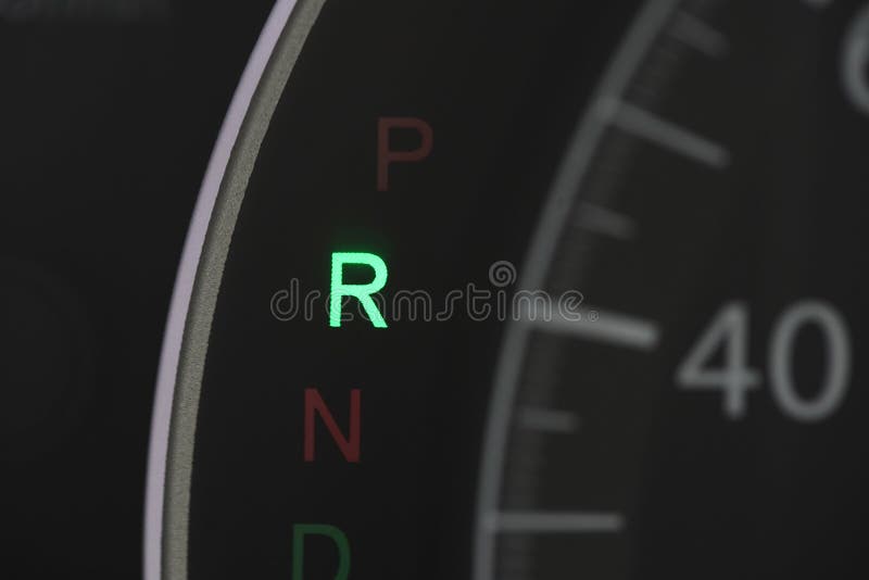 Car dashboard with r sign stock image. Image of symbol - 100965741