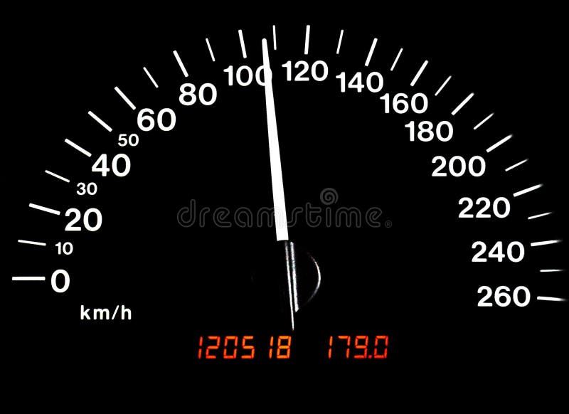 Car Speedometer with 110kph Stock Photo - Image of road, speedo: 7274270