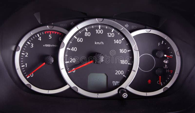 Car speedometer stock photo. Image of driving, transportation - 12769920