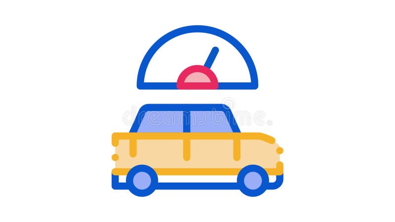 Animated Speedometer Sign. Gauge Level Icon. Risk Level Stock Video ...