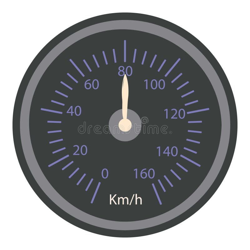 Car Speedometer Icon Cartoon Vector. Car Repair Stock Vector ...