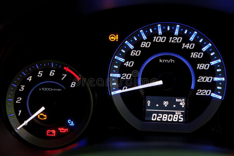 Car speedometer stock photo. Image of speed, metering - 33671606