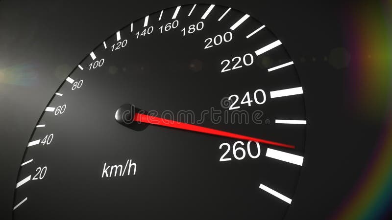 Car Speedometer and Moving Pointer on it. Stock Footage - Video of ...