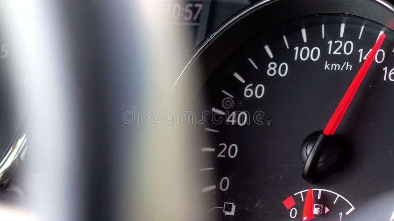 Car Speedometer and Moving Pointer on it. Maximum Speed Stock Video ...