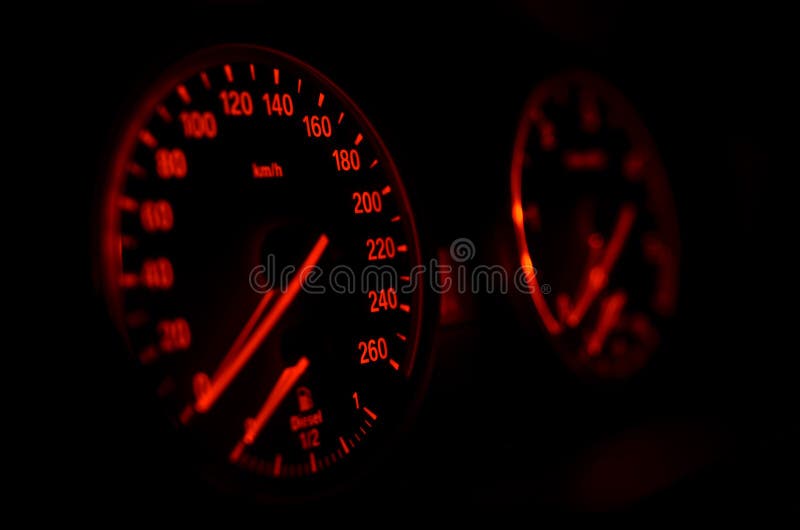 Car Speedometer Dashboard Night Stock Photos - Download 1,745 Royalty ...