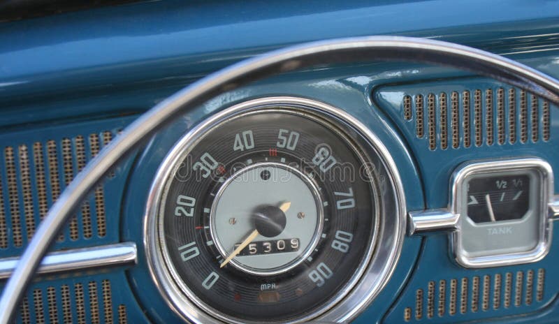 Car Speedometer of Old Car Not Moving Stock Image - Image of gauge ...