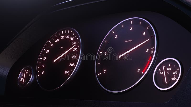 Car Speedometer Picking Up Speed Stock Video - Video of concept, glow ...