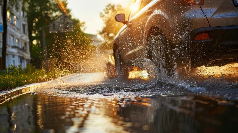 Car Splashing Water Stock Illustrations – 1,387 Car Splashing Water ...