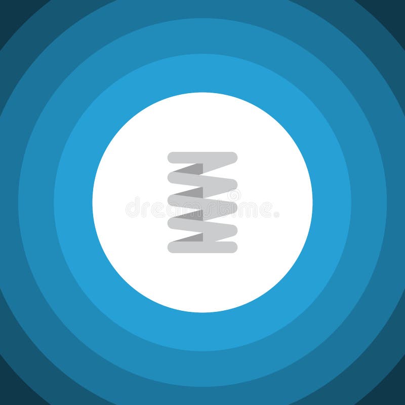 Car Spring Flat Icon. stock vector. Illustration of component - 97342888