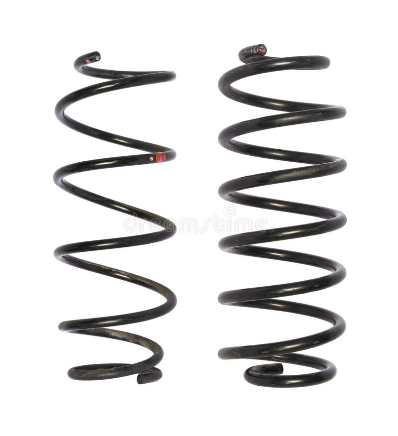 Spiral coil spring stock image. Image of white, industry - 32085327