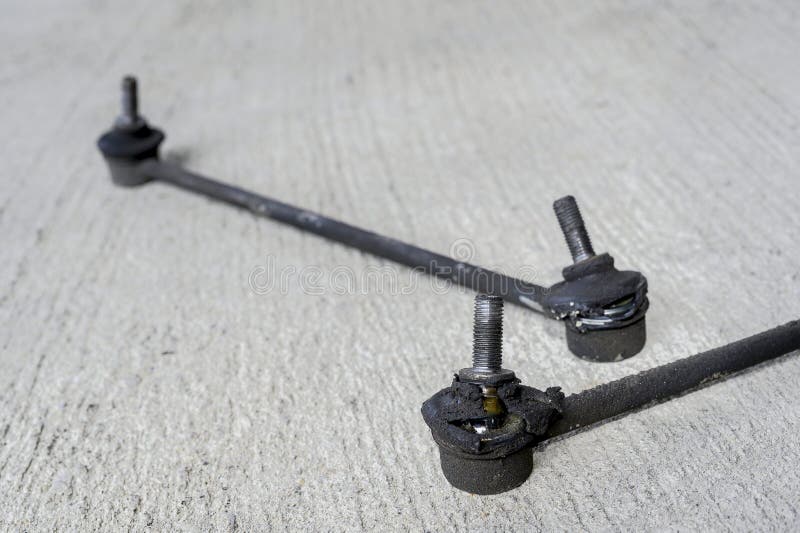 Car Stabilizer Sway Bar Link. Stock Image - Image of front, closeup ...