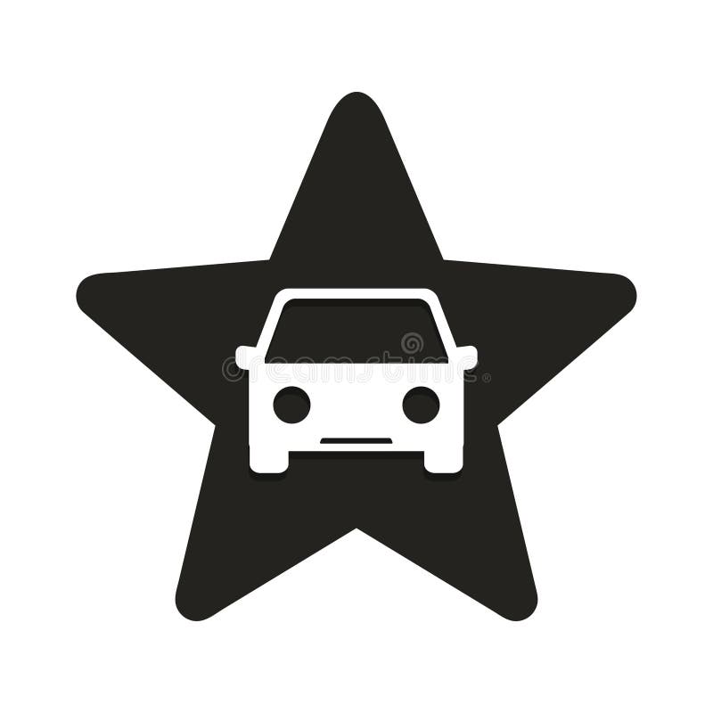 Car Star Icon. Illustration Vector Stock Vector - Illustration of drive ...