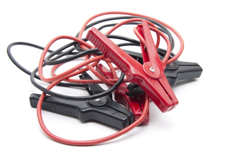 Car Starter cable stock photo. Image of black, deficit - 21105334