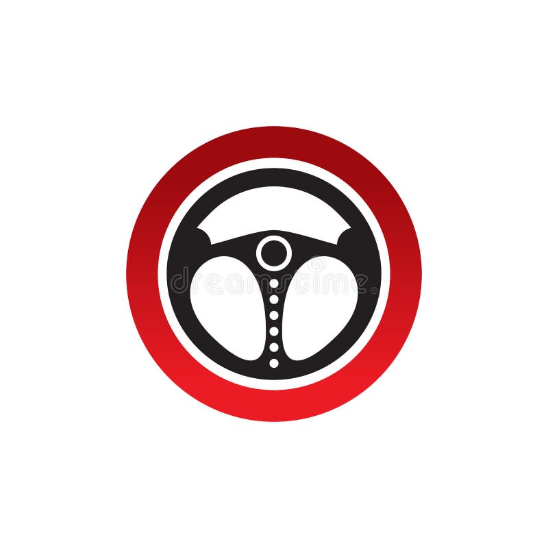Car Steering Logo Design Vector Template Stock Vector - Illustration of ...