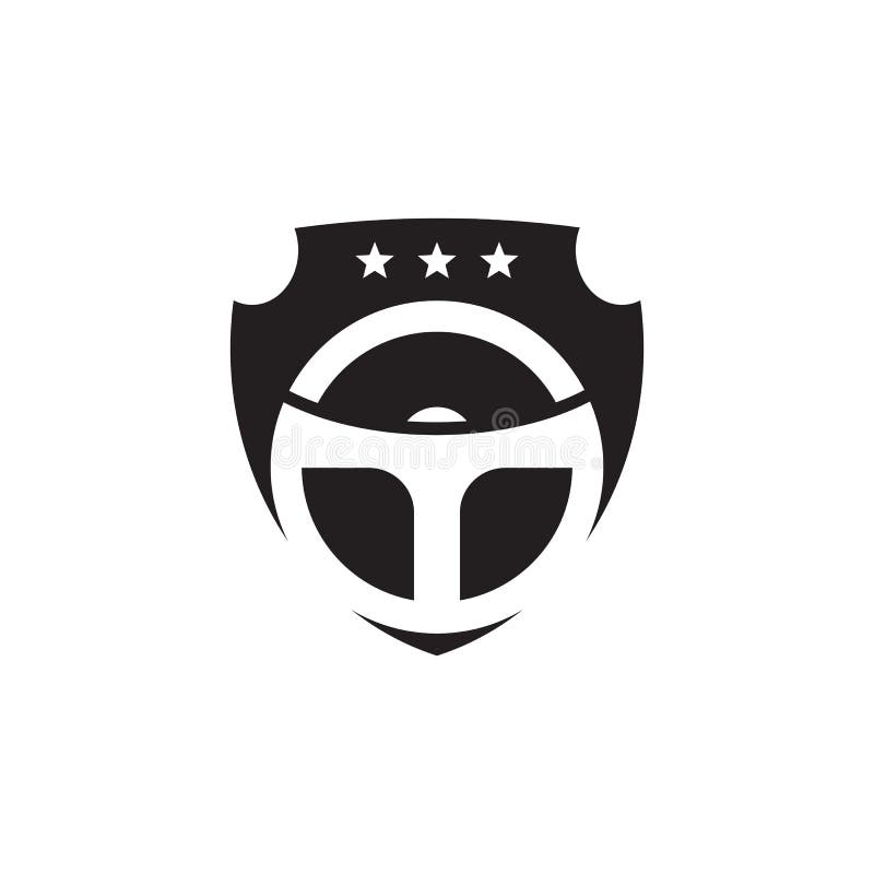 Car Steering Logo Design Vector Template Stock Vector - Illustration of ...