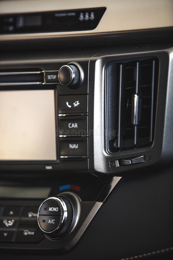 Car Steering Panel Close Up Stock Photo - Image of leather, design ...