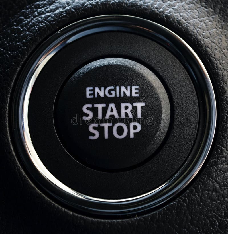 Stop-start system button stock image. Image of automobil - 40047775