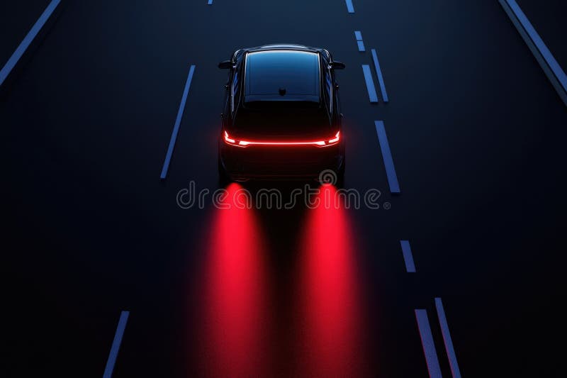 129 Car Stopped Traffic Light Red Lights Road Stock Photos - Free ...