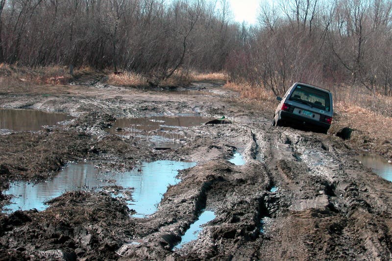 Car Stuck in the Mud stock photo. Image of muck, stuck - 478472