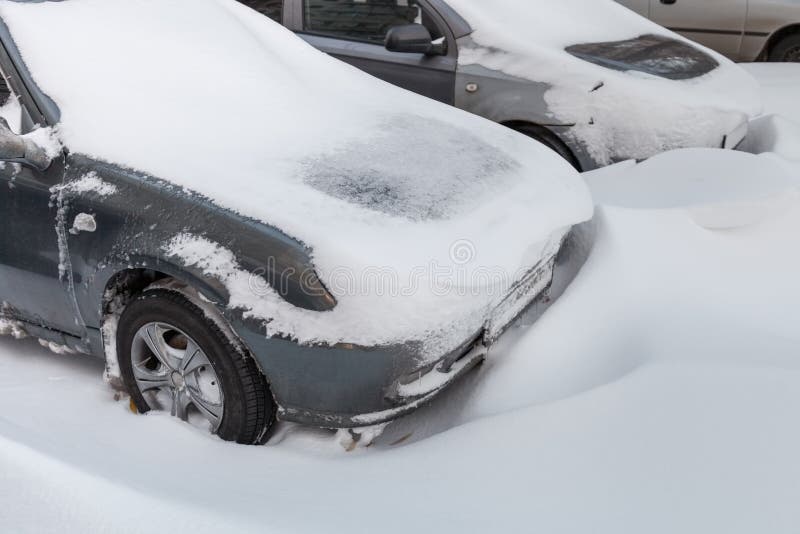 Car stuck in snow stock image. Image of snow, climate - 80959695