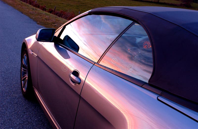 Car at Sunset stock photo. Image of sunrise, auto, luxury - 487614