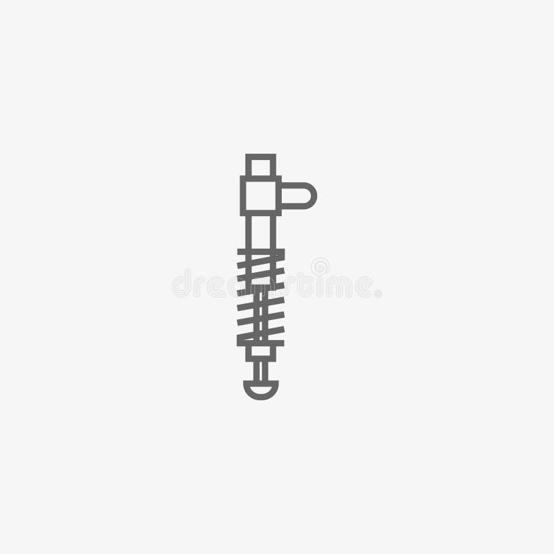 Suspension Vector Icon on White Background. Flat Vector Suspension Icon ...