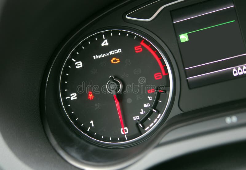 Car Tachometer stock photo. Image of counter, instrument - 46263260