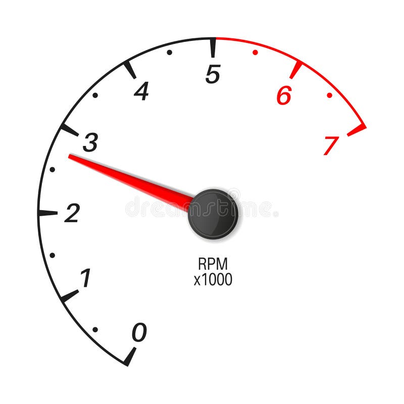 Car tachometer scale stock vector. Illustration of meter - 124247493