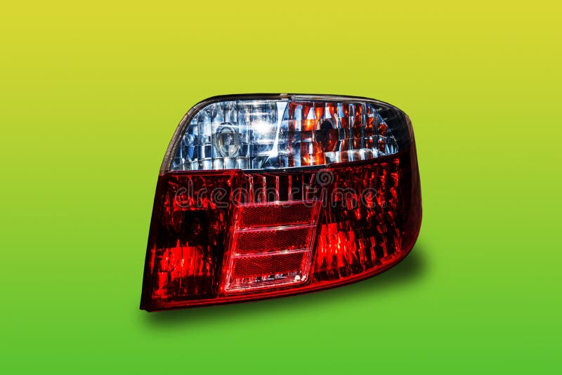 Car Rear Light Technology for Safety Symbols Red, Black, Orange ...