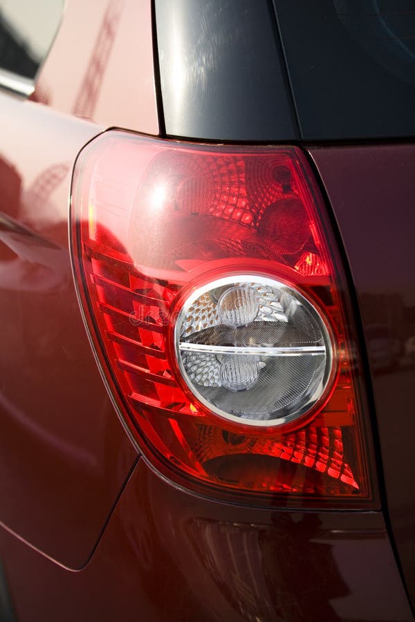 Car tail lights stock photo. Image of light, rear, grey - 7947286