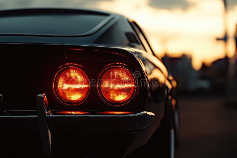 Car Tail Lights Close Up stock image. Image of vehicle - 379685207