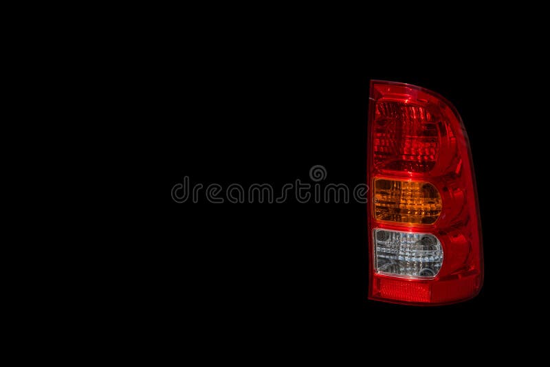 Car Tail Lights that are Separate from the Background Scene Whit Stock ...