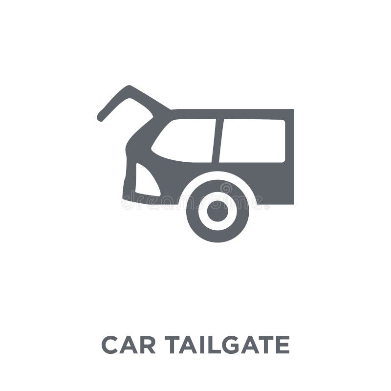 Car Tailgate Icon from Car Parts Collection. Stock Vector ...