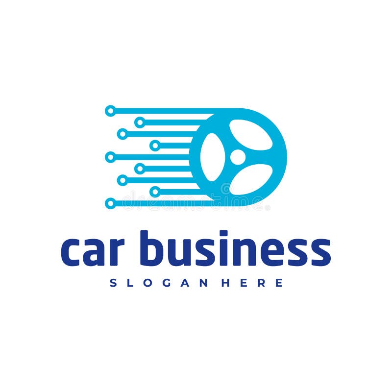 Car Tech Logo Vector Template, Creative Car Logo Design Concepts Stock ...