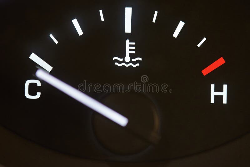Car Temperature Coolant Meter Stock Image - Image of equipment, icon ...