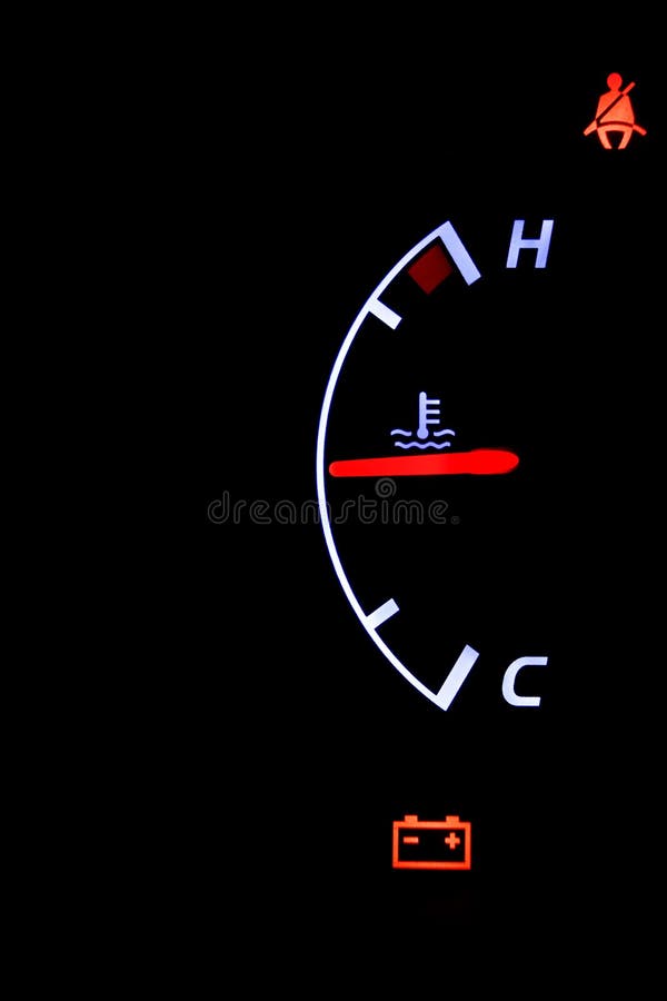Car Temperature Gauge in Normal Condition Stock Image - Image of ...