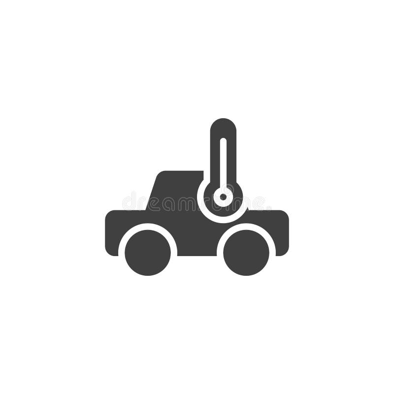 Car Temperature System Line Icon Stock Vector - Illustration of symbol ...