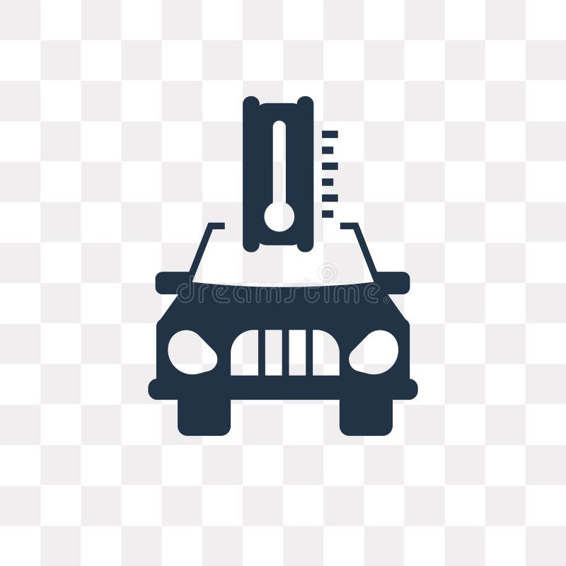 Temperature Vector Icon Isolated on Transparent Background, Temp Stock ...