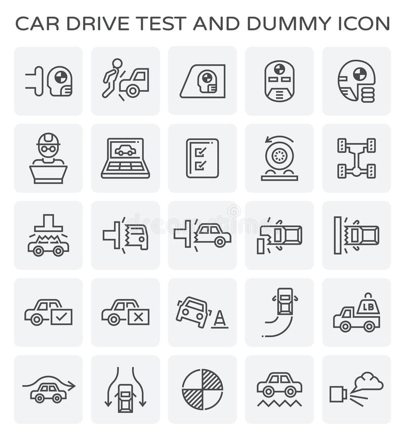 Car test icon stock vector. Illustration of dynamic - 103214907