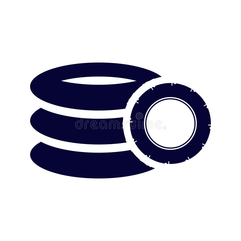 Car tire icon stock illustration. Illustration of graphic - 257197179