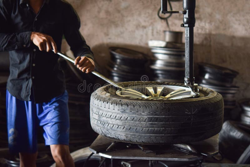 Car tire stock image. Image of tire, equipment, garage - 83303787