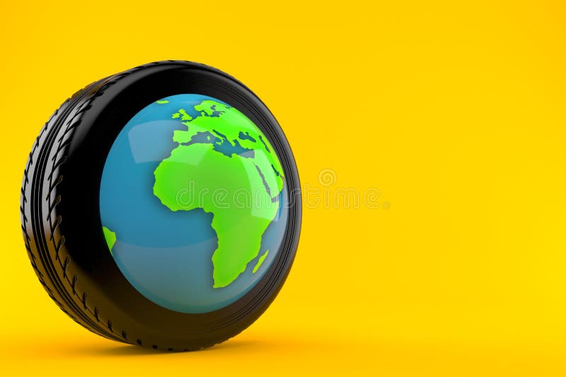 World map tire tracks stock vector. Illustration of africa - 111962296