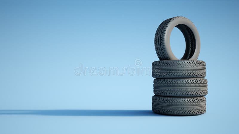 Car tires blue stock illustration. Illustration of transport - 150121850