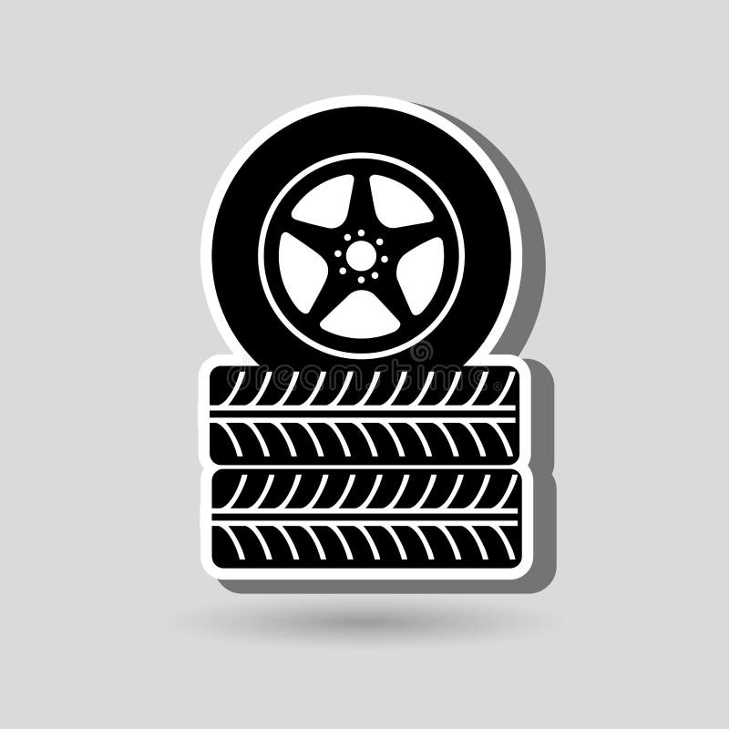 Car tires design stock illustration. Illustration of transportation ...